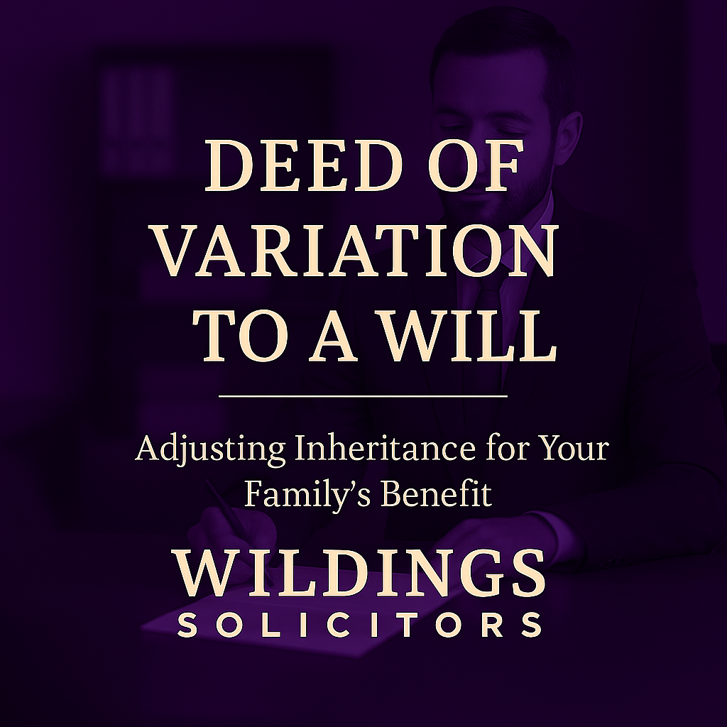 Deed of Variation to a Will UK | Solicitor Advice | Wildlings